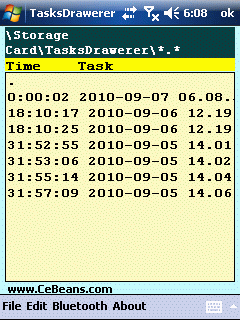 PocketPC TasksDrawerer©